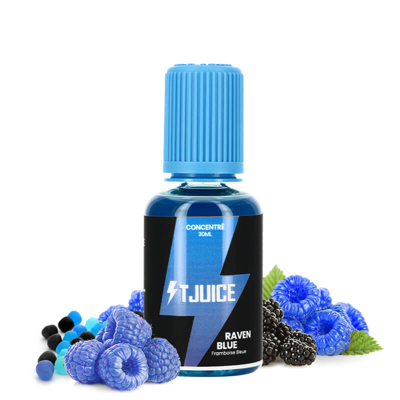Concentré Raven Blue 30ml T-Juice - Arôme DIY Framboise Bleue - A&L