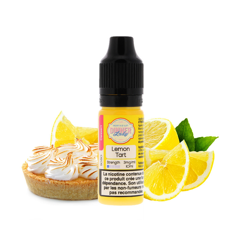 Dinner Lady Lemon Tart 10ml e-liquid - THE Tasty Reference - A&L