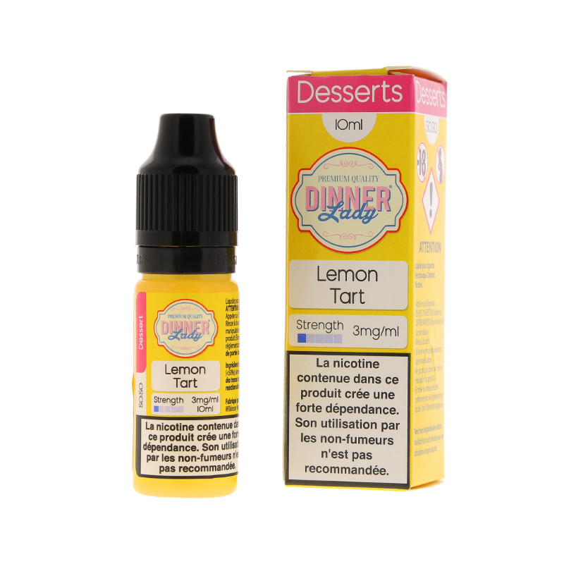 Dinner Lady Lemon Tart 10ml e-liquid - THE Tasty Reference - A&L