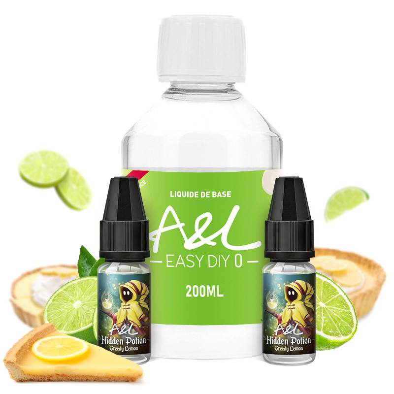 Greedy Lemon 200ml DIY Pack - Complete Pack for tasty DIY - A&L