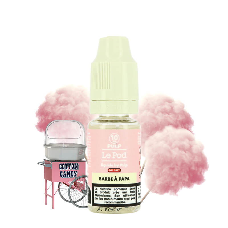 Le Pod Liquide Barbe à Papa 10ml E-liquid - Nicotine salts - A&L