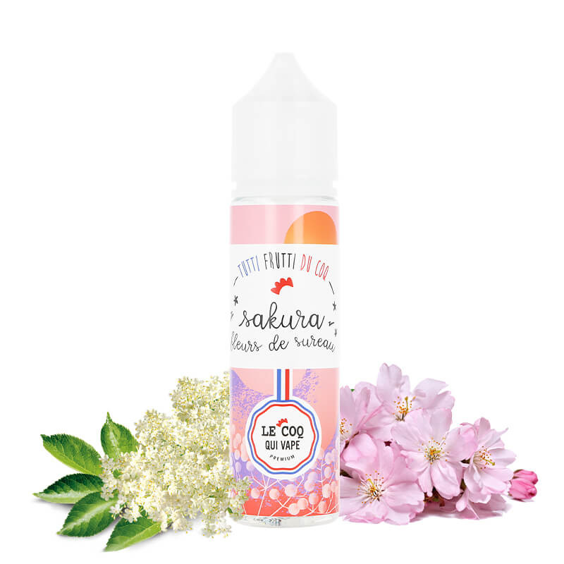 Le Coq Qui Vape Sakura Fleur De Sureau 50ml E-liquid - Shortfill - A&L